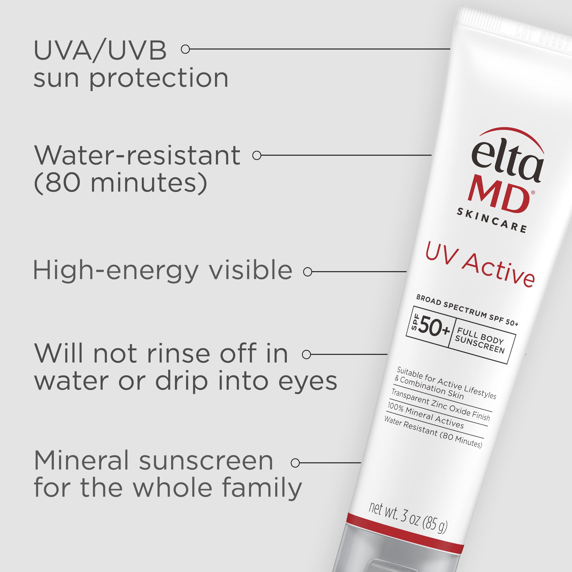 UV Active Broad-Spectrum SPF 50+ | Mineral Body Sunscreen | EltaMD®