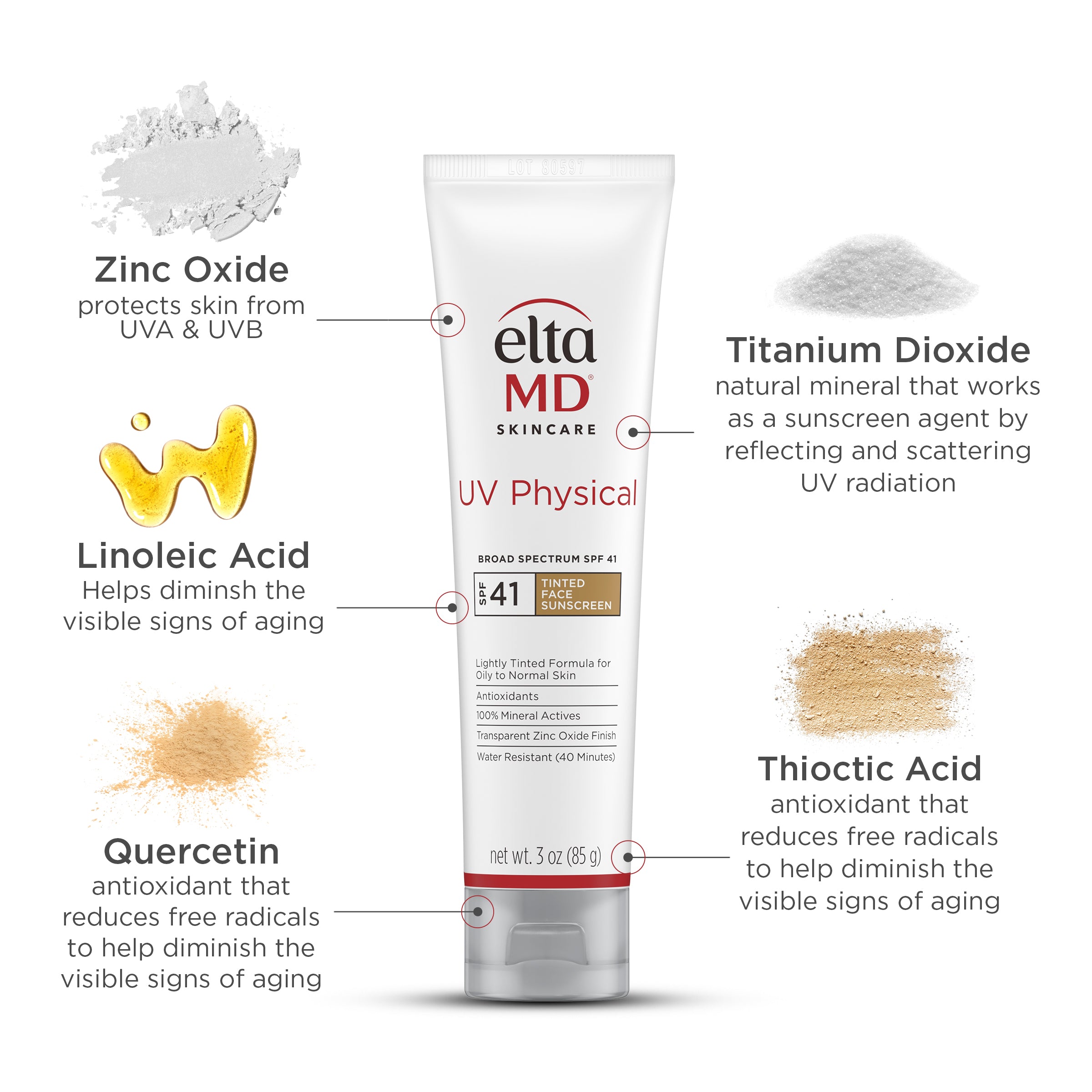 UV Physical Tinted Mineral Sunscreen SPF 41 | EltaMD®