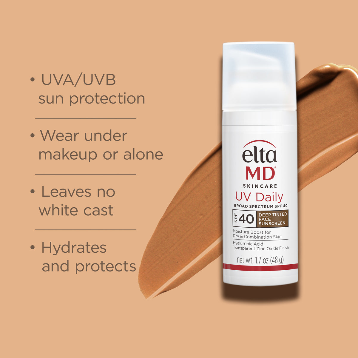 UV Daily Deep Tinted Broad-Spectrum SPF 40 | Tinted Sunscreen | EltaMD®